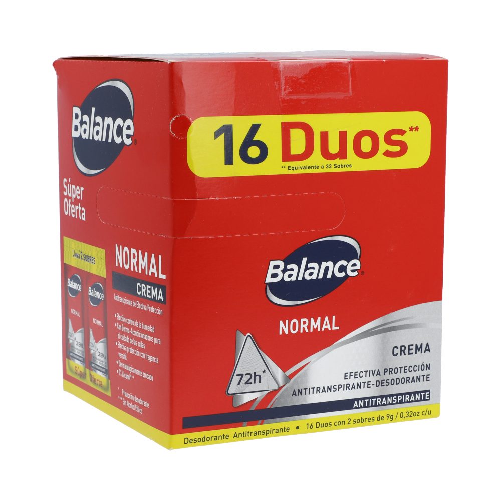 Desodorante Normal Duo Balance Sobre X 18G | Cruz Verde
