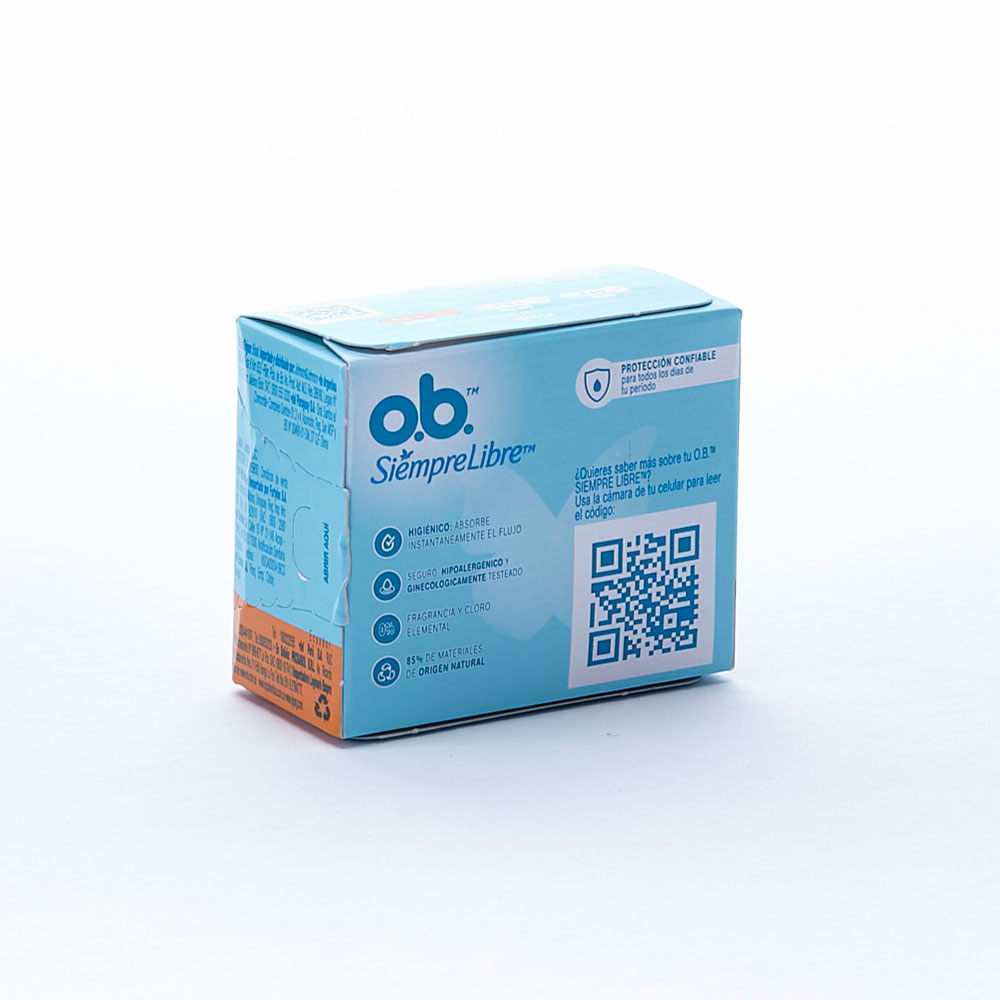 Tampones Original Super Ob Siempre Libre Caja X 8 | Los expertos en ...