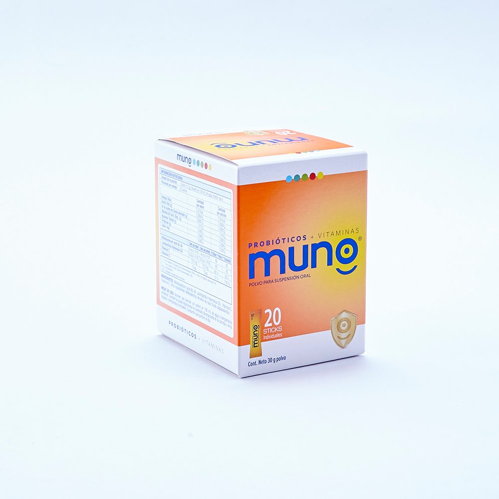 Muno Polvo Suspensión Oral Caja X 20 Sobre X 1.5Gr Probioticos ...