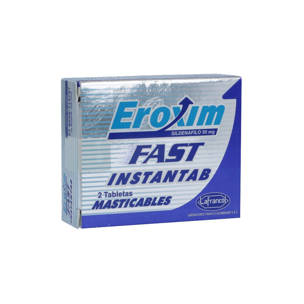 Eroxim 50Mg Caja X 2 Tabletas Masticables | Cruz Verde