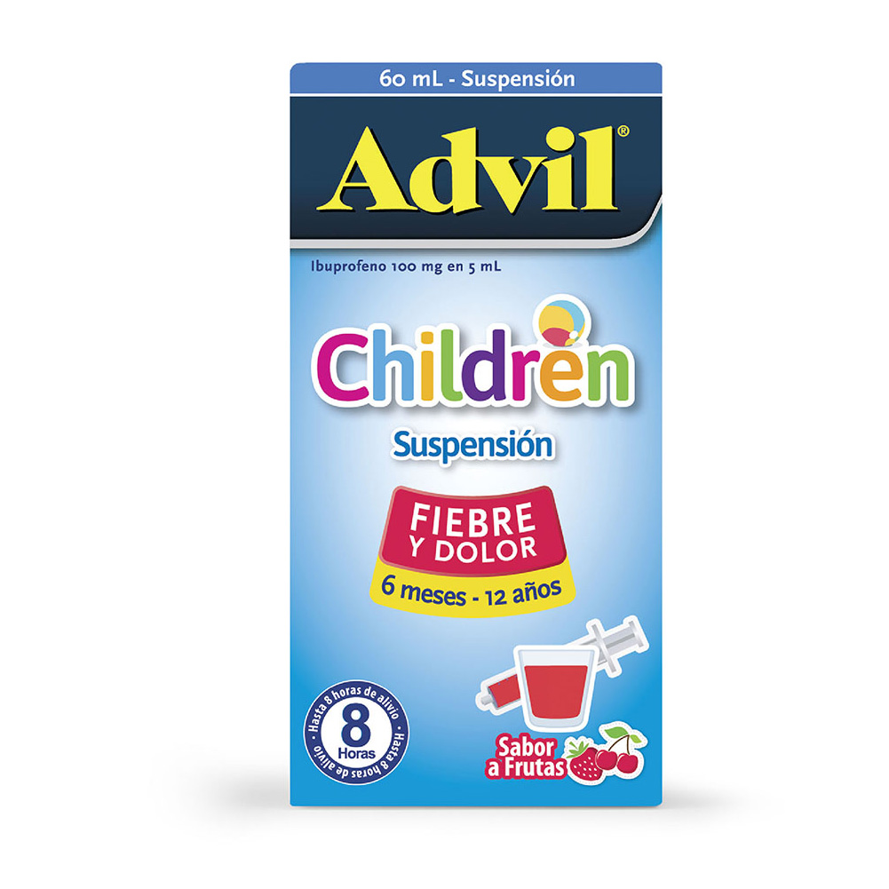 Advil Children 100Mg/5Ml Suspensión Oral Frasco X 60 Ml | Los expertos ...