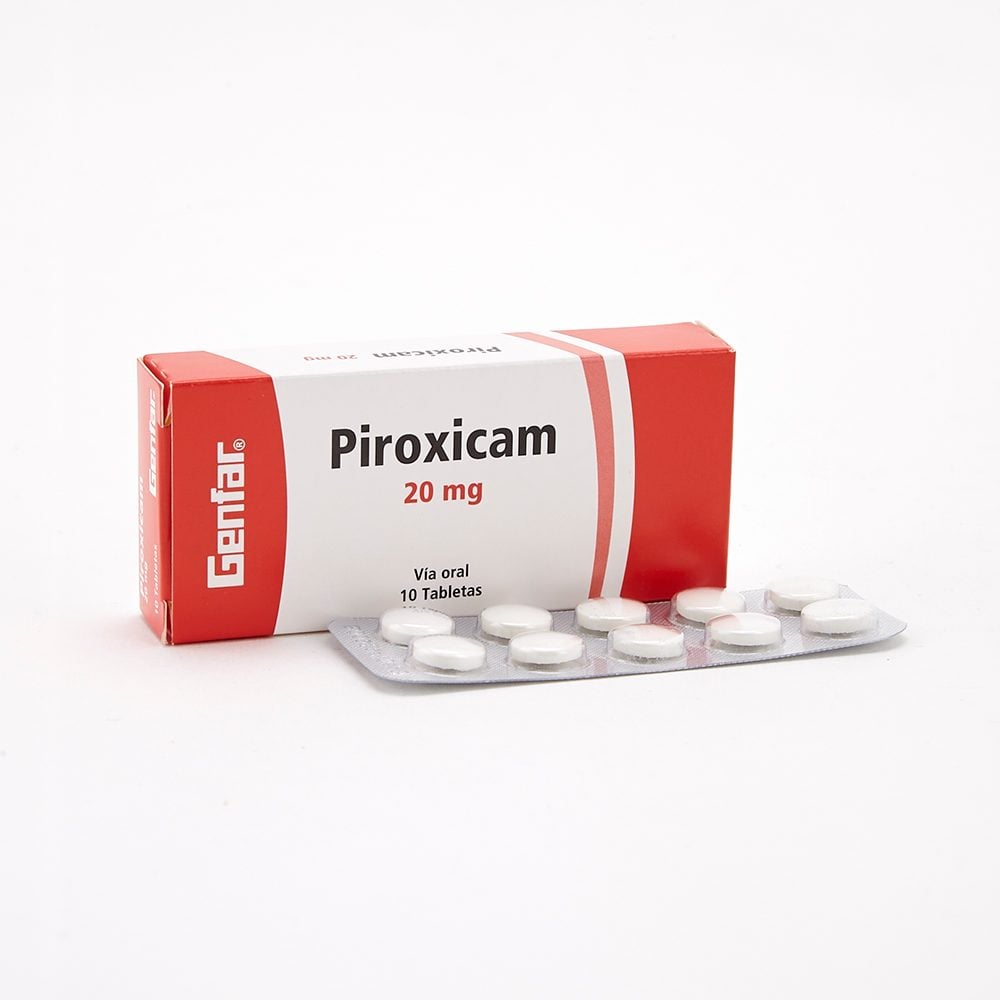 Piroxicam 20Mg Tabletas Caja X 10