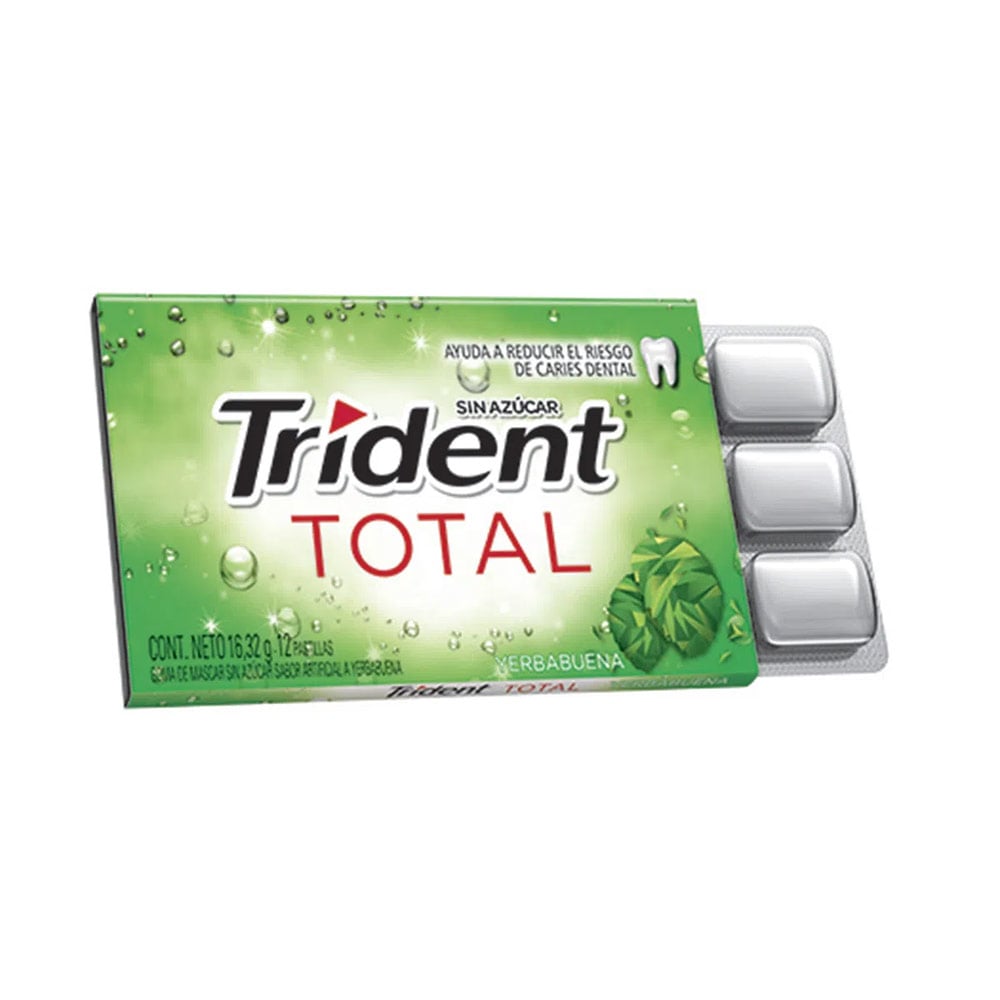 Trident Total Sobre X 12 Pastillas Yerbabuena | Los expertos en ahorro ...