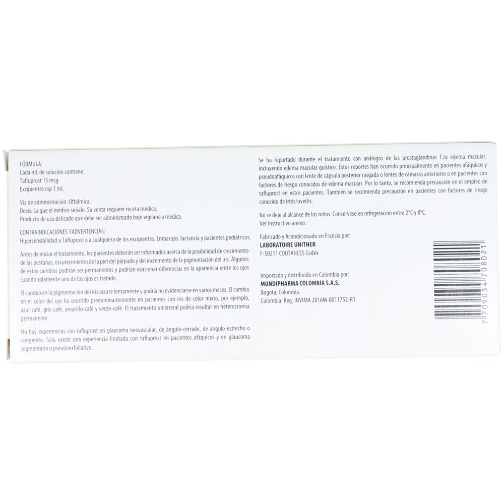 Saflutan 15 mcg/mL Solución Oftalmica Caja X 30 frascos x 0.3 mL | Los ...