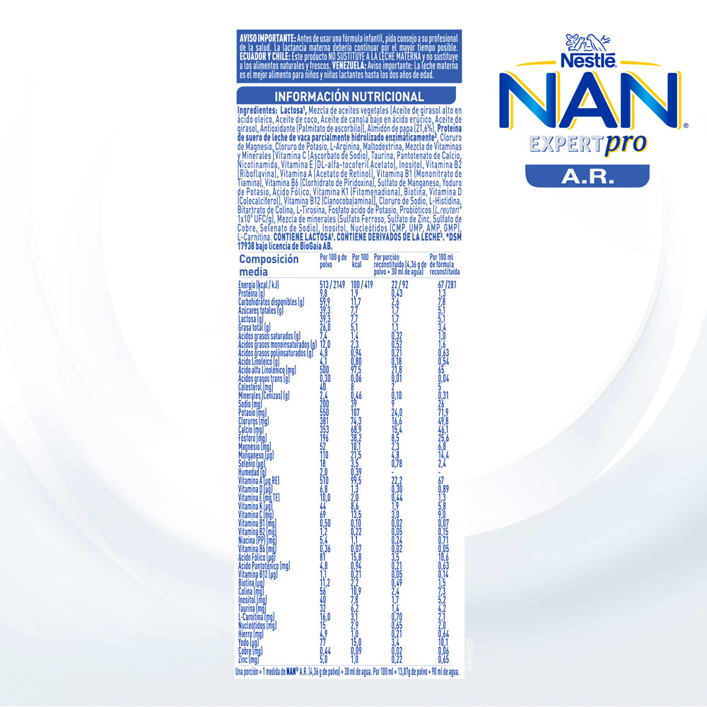 Nan Ar Lcomfortis Polvo NestlE Tarro X 400Gr | Los expertos en ahorro Cruz Verde Colombia