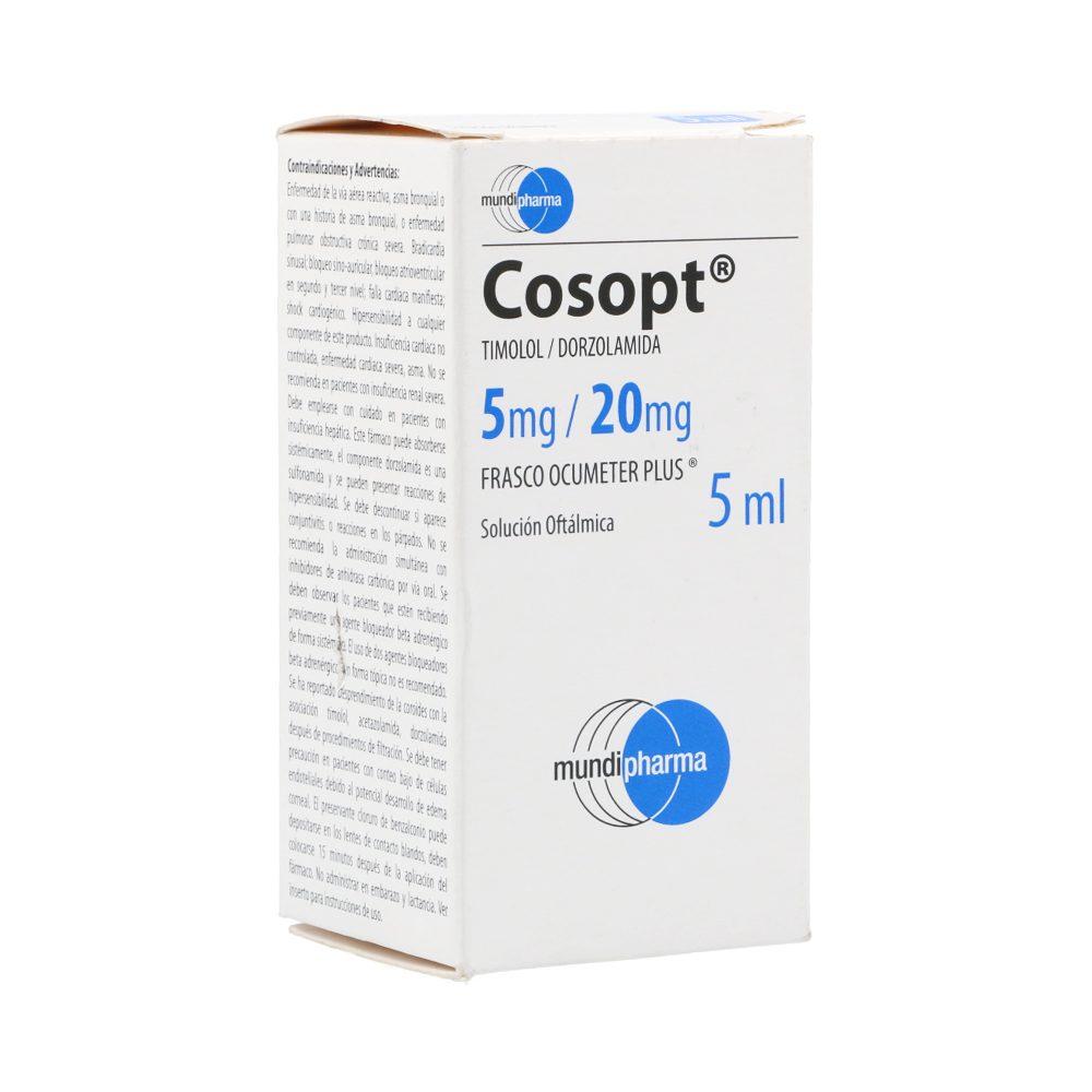 Cosopt Solución Oftálmica (20Mg+5Mg)/mL Frasco X 5mL | Los expertos en ...