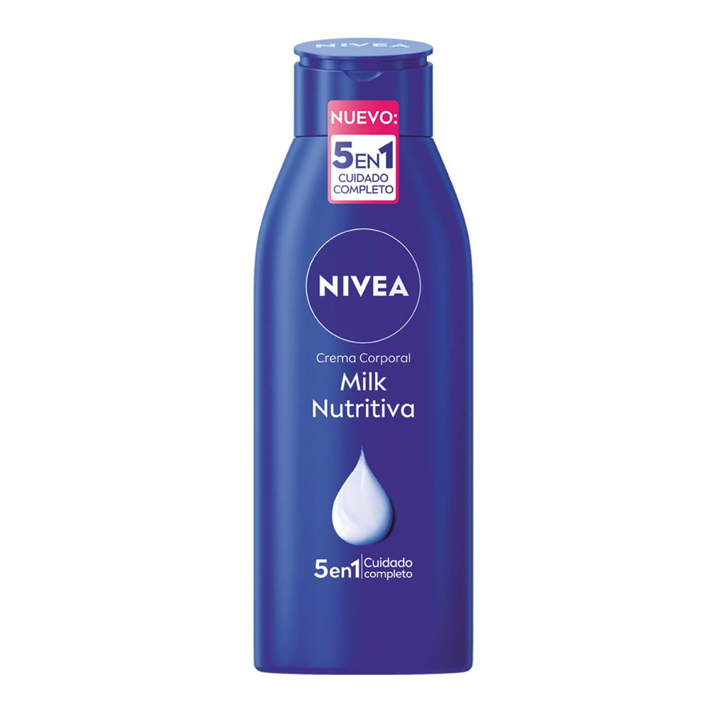 Crema Corporal Nivea Milk Nutritiva Piel Extra Seca Frasco X 400Ml ...