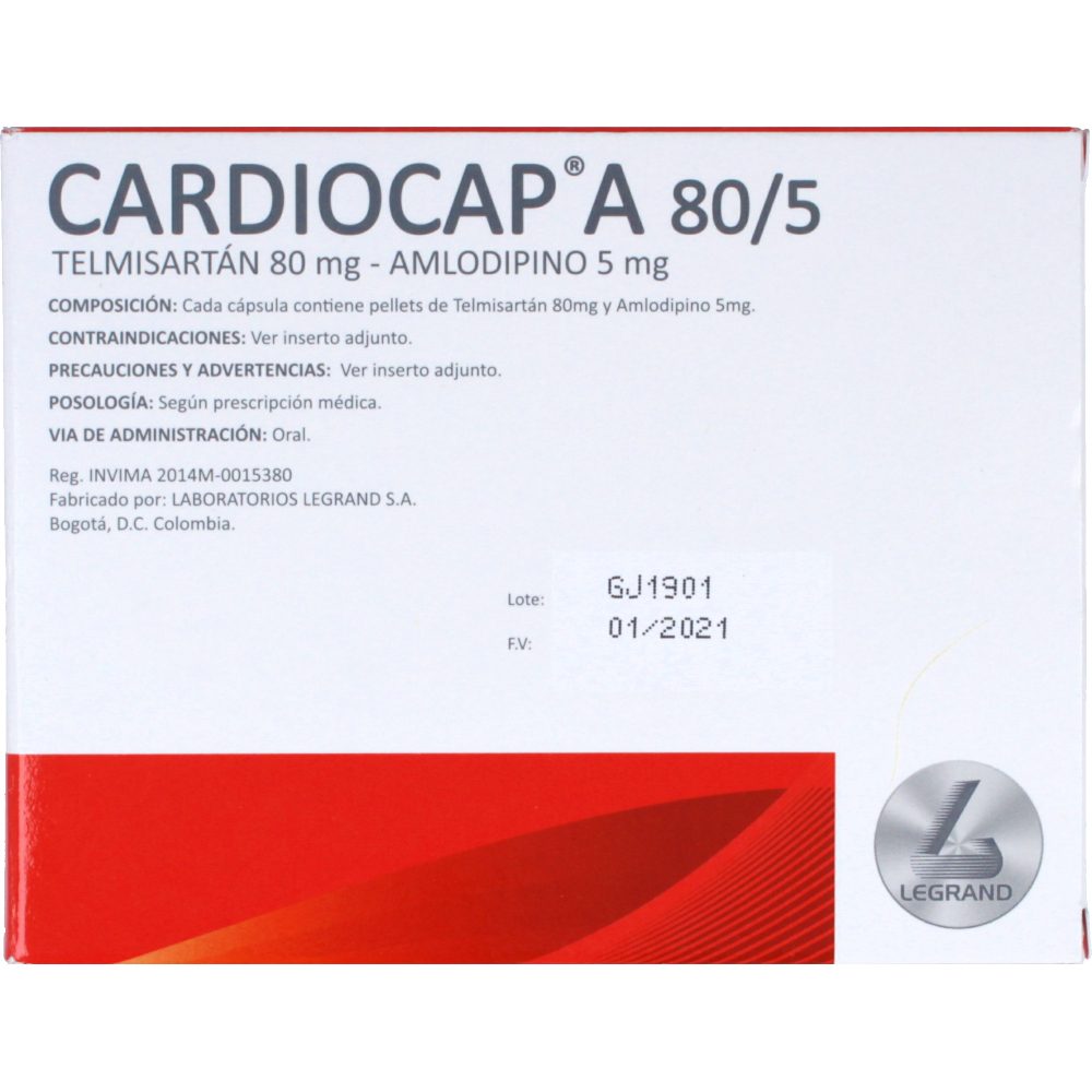Cardiocap A Cápsulas (80+5)Mg Caja X 30 | Los expertos en ahorro Cruz ...