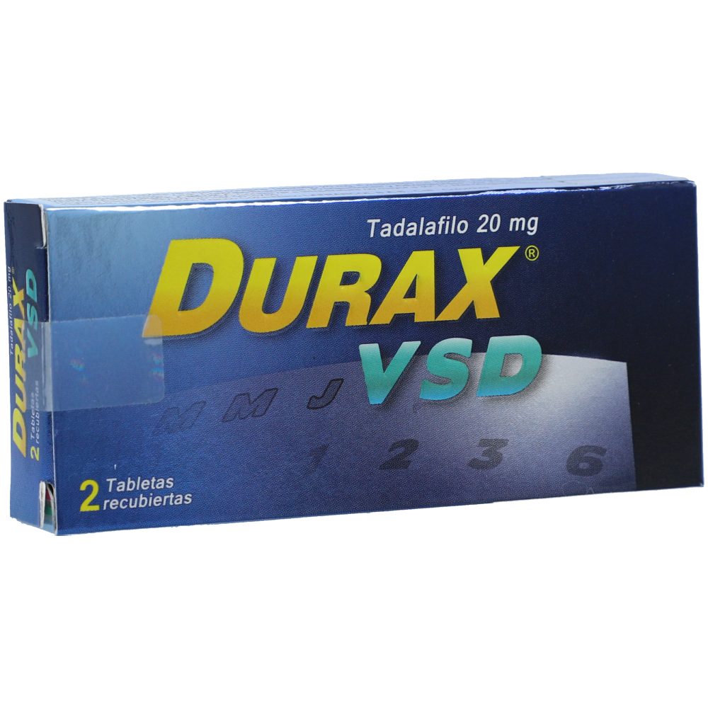 Durax Vsd 20Mg Caja X 2 Tabletas Recubiertas | Cruz Verde
