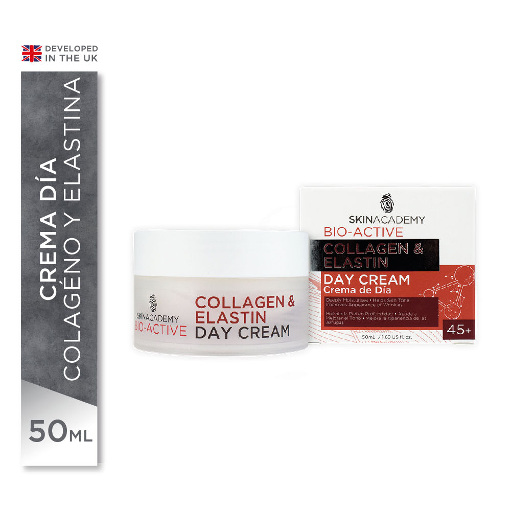 Bio Active Collegen & Elastin Skinacademy Crema De Día 45+ Pote X 50Ml ...