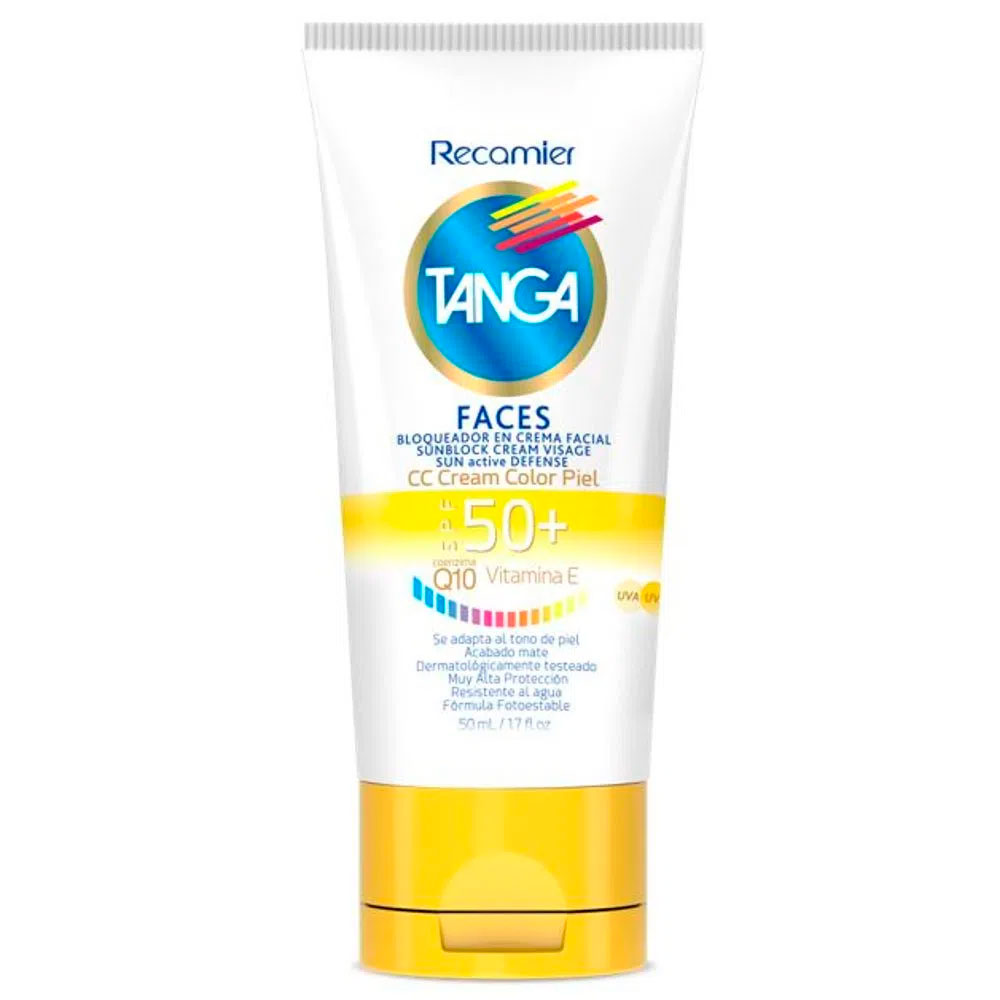 Protector Solar Spf50+ Tanga Crema Color Piel Tubo X 50Ml | Cruz Verde
