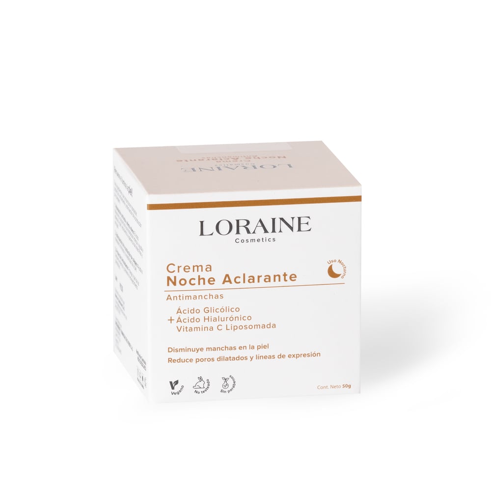 Crema Noche Loraine Cosmetics Aclarante Pote X 50Gr | Cruz Verde