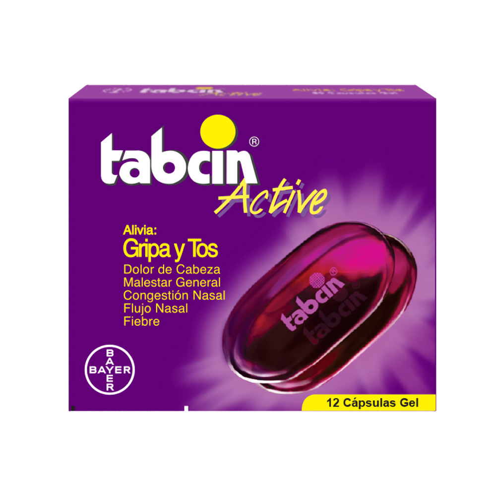 Tabcin Active Cápsulas Gel Caja X 12 | Los expertos en ahorro Cruz ...