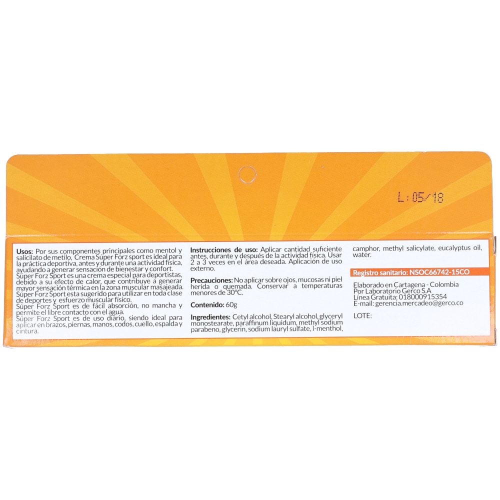 Super Forz Crema Tub X 60Gr | Los expertos en ahorro Cruz Verde Colombia