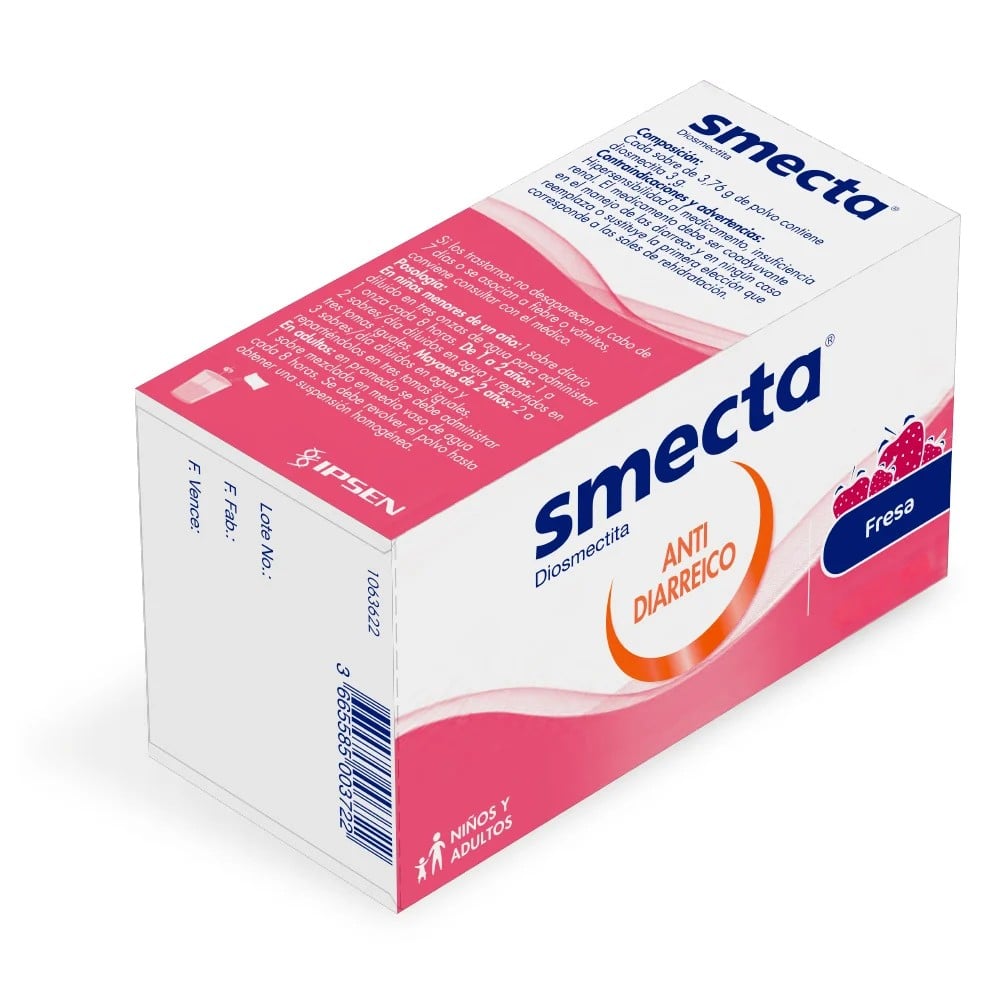 Smecta 3,76Gr/Sobre Polvo Suspensión Oral Caja X 10 Sobres Fresa