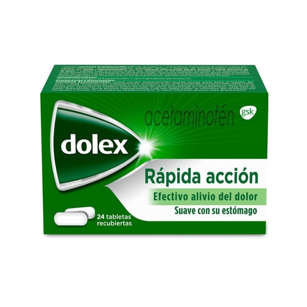 Dolex Rapida Acción 500Mg Tableta Recubierta Frasco X 24 | Cruz Verde