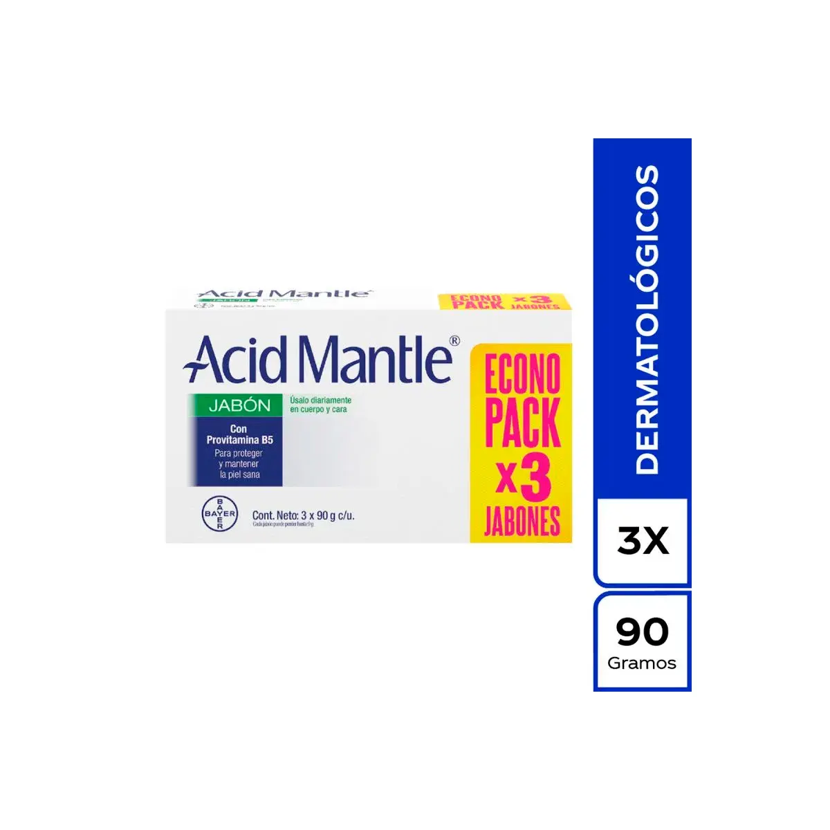 Promo Jabon Acid Mantle Econo Pack Caja X 3Barra x90Gr | Cruz Verde