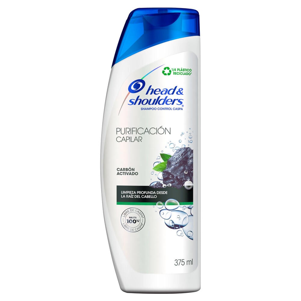 Shampoo Head & Shoulders Control Caspa Purificación Capilar Carbón ...