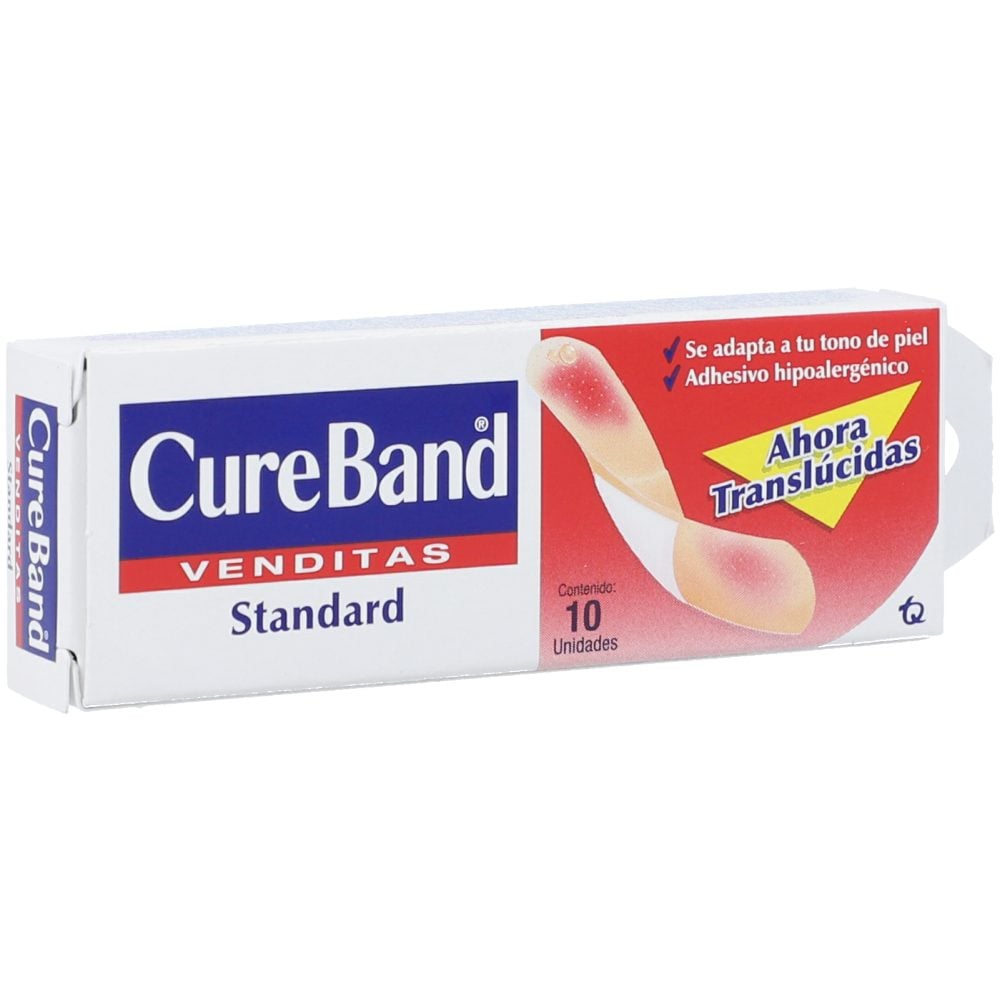 Curas Venditas Standa Translucidas Caj X 10 Cure Band | Cruz Verde