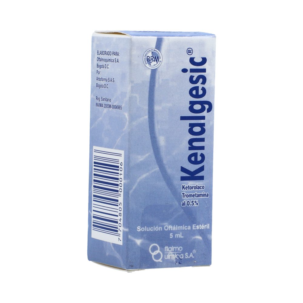 Kenalgesic 0.5% Solución Oftalmica Frasco X 5mL | Cruz Verde