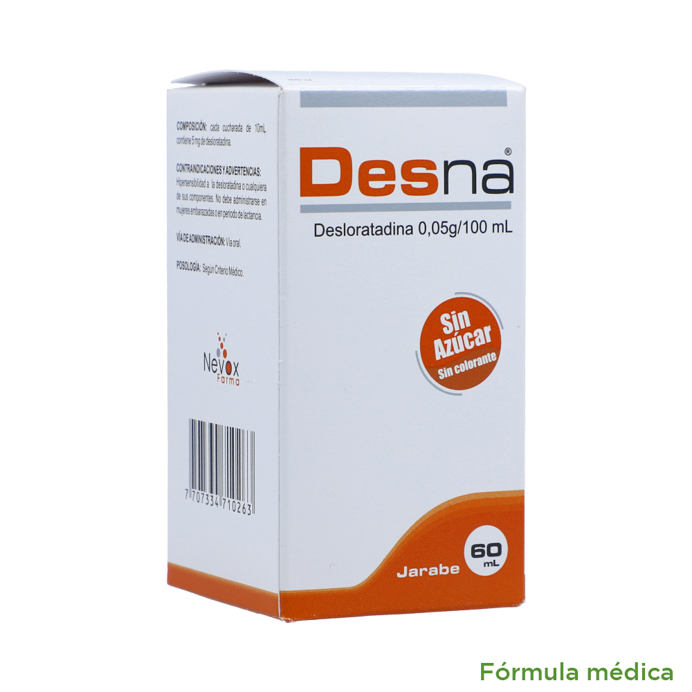 Desna 2.5Mg/5Ml(0.05%) Jarabe Frasco X 60Ml | Cruz Verde