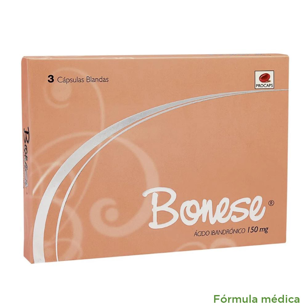 Bonese 150Mg Capsulas Blandas Caja X 3 | Cruz Verde