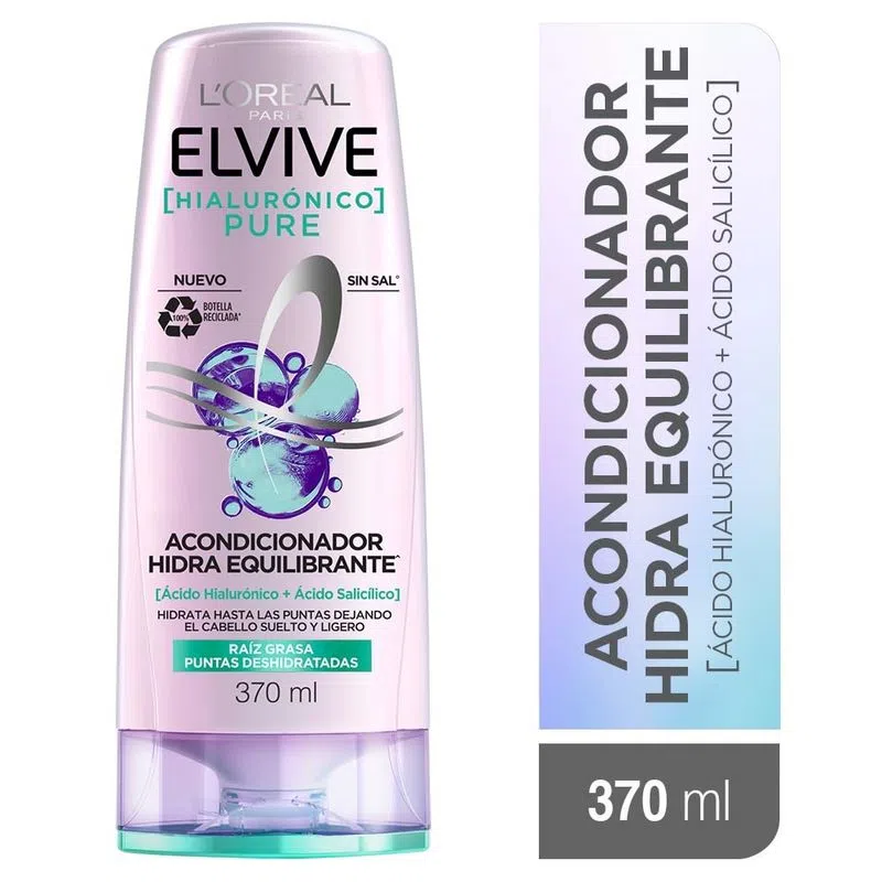 Acondicionador Hidra Equilibrante Loreal Elvive Sin Sal Frasco X 370Ml ...