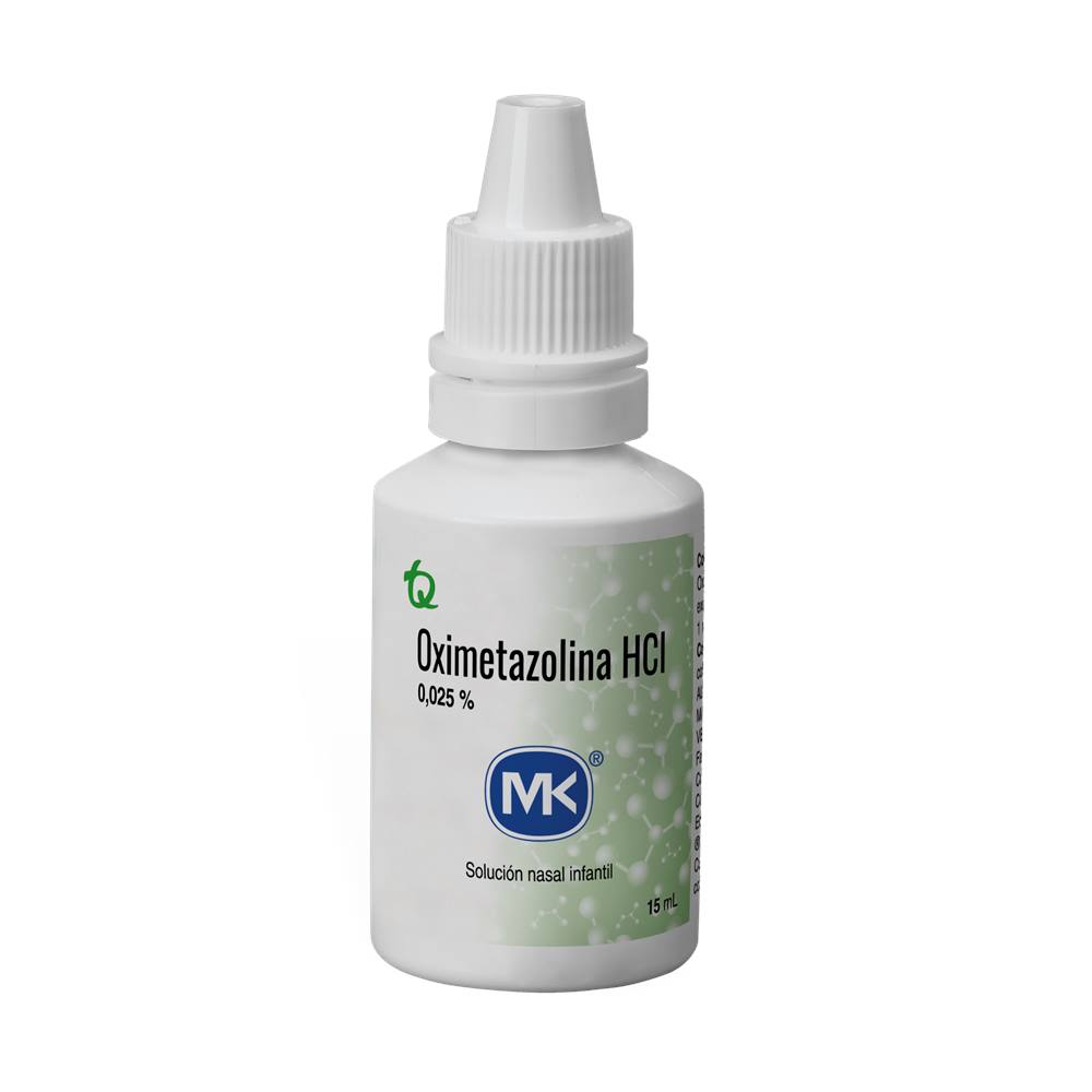 Oximetazolina Hcl 0.25Mg/Ml(0.025%) Solución Nasal Frasco X 15Ml Mk ...