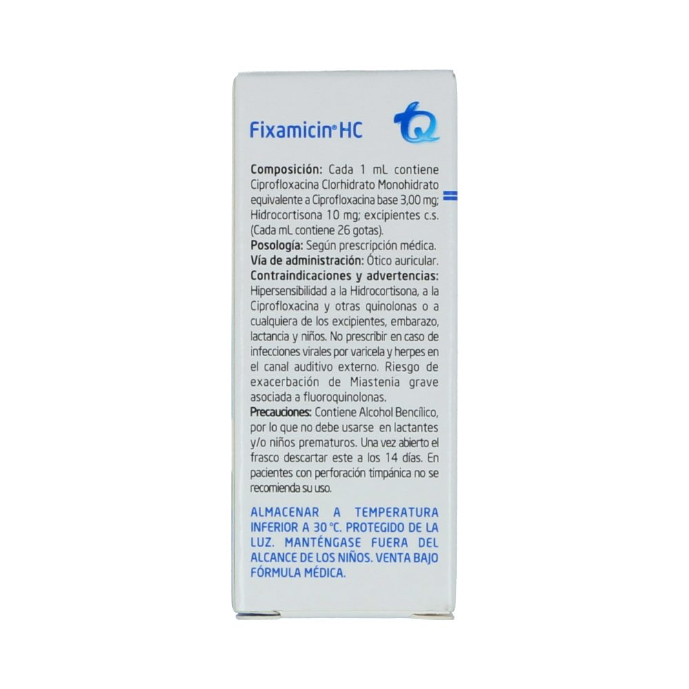 Fixamicin Hc 0.3%+0.1% Solución Otica Frasco X 10 mL | Los expertos en ...