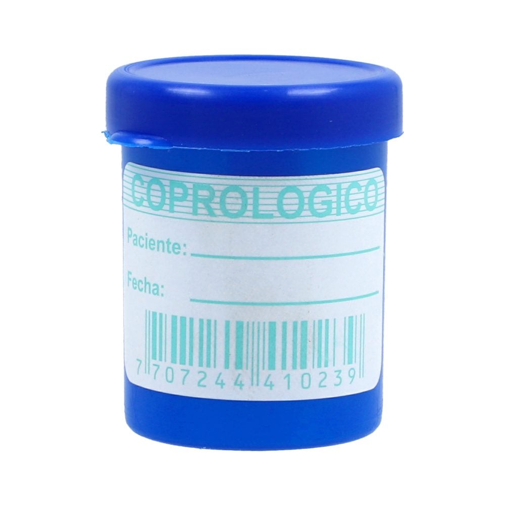 Caja Plástica Coprológico Bolsa X 1 | Cruz Verde