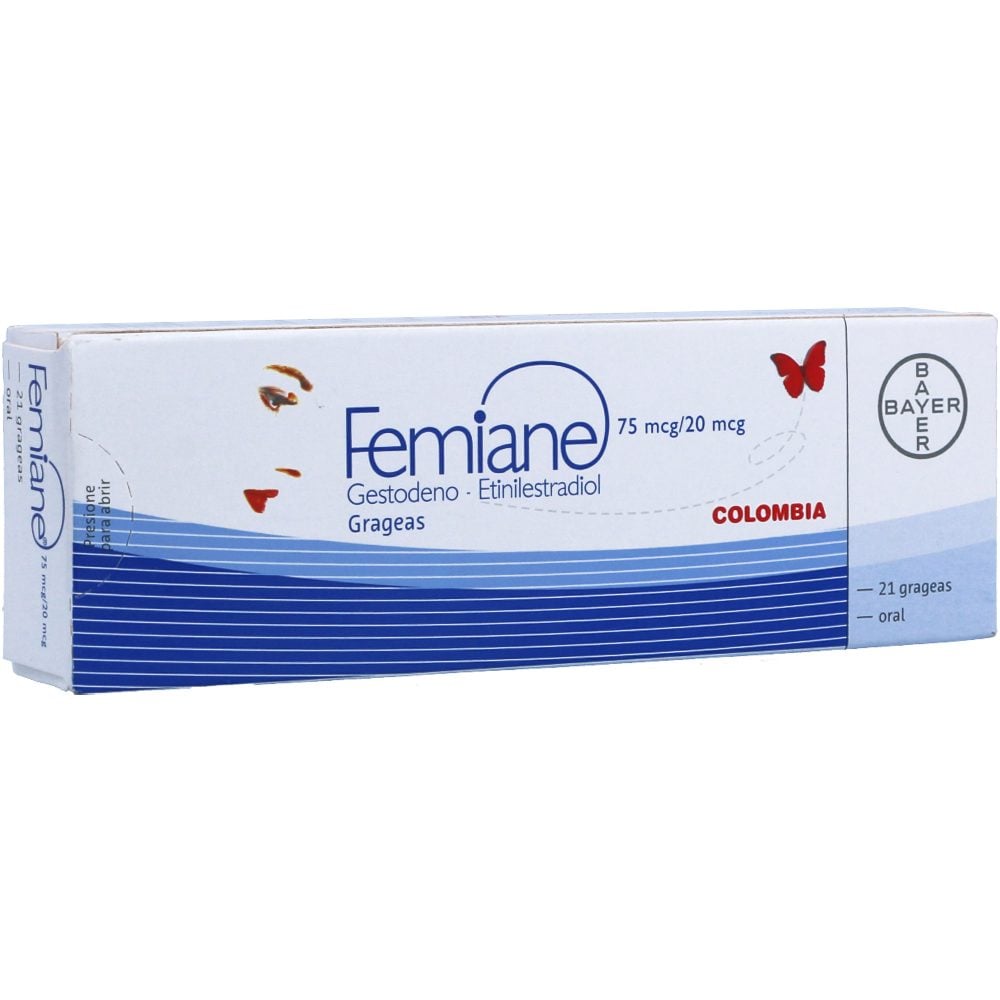 Femiane 75Mcg/ 20Mcg Caja X 21 Grageas | Cruz Verde