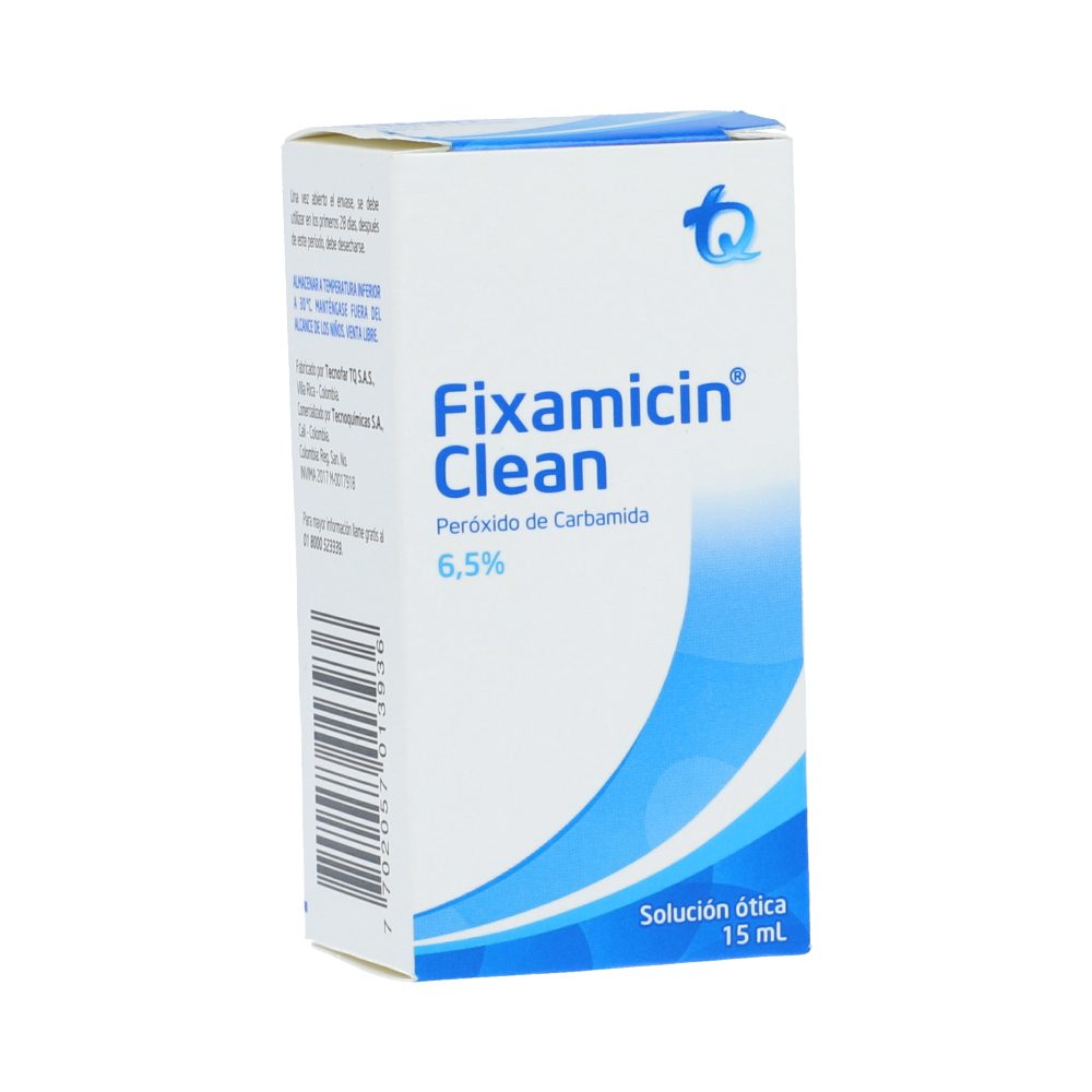 Fixamicin Clean Solución Ótica 6.5% Frasco X 15Ml | Los expertos en ...