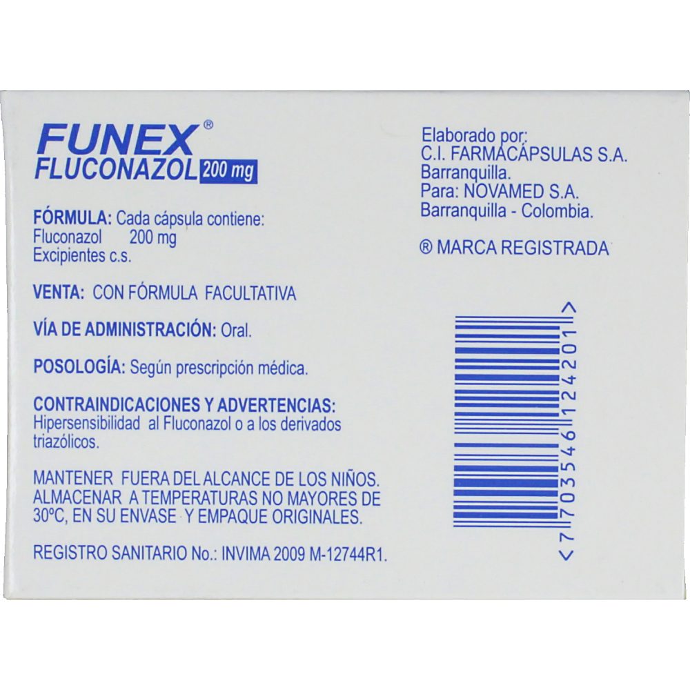 Funex 200Mg Caja X 7 Cápsulas | Los expertos en ahorro Cruz Verde Colombia