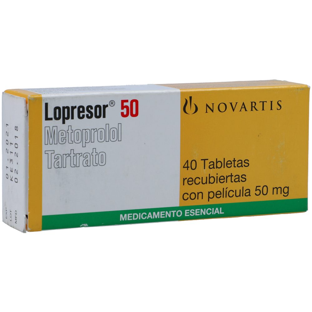 Lopresor 50Mg Caja X 40 Grageas | Los expertos en ahorro Cruz Verde ...