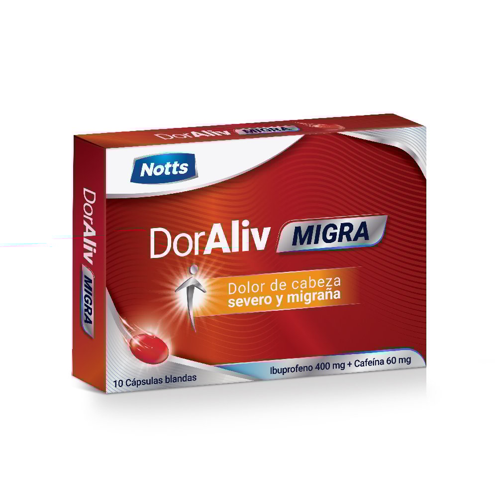 Doraliv Migra (60+400)Mg Cápsulas Blandas Caja X 10 | Cruz Verde