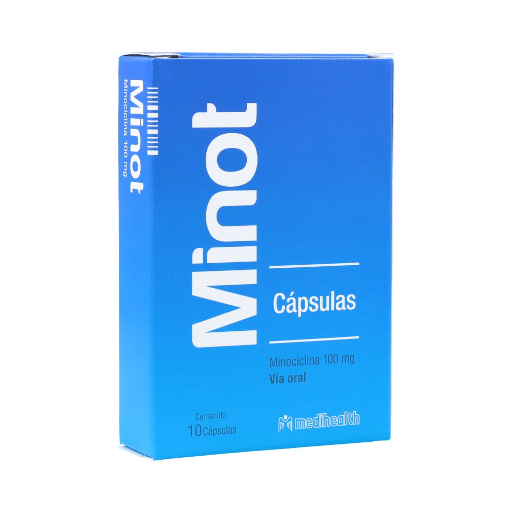 Minot 100 mg - Minociclina · 10 Cápsulas | Cruz Verde