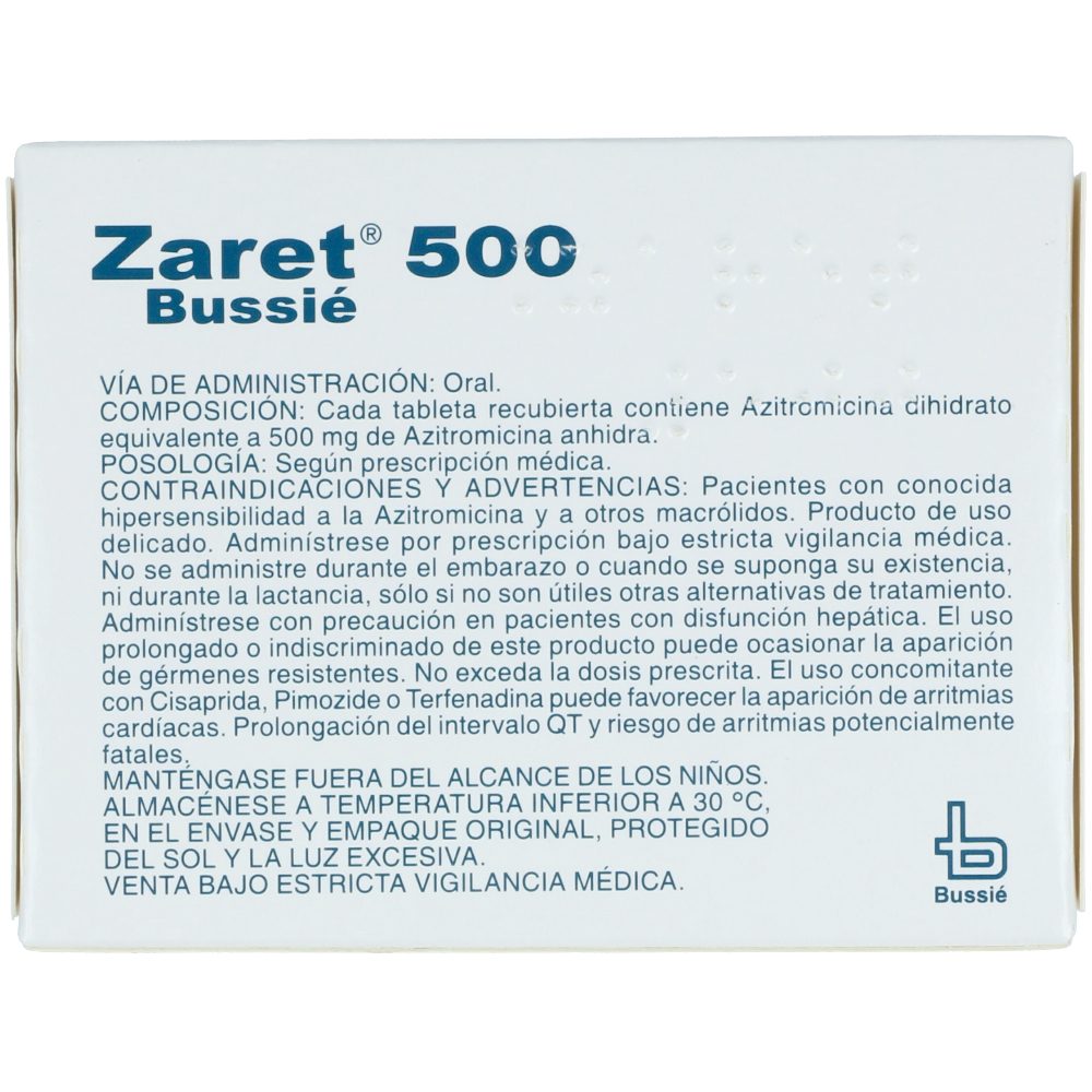 Zaret 500Mg Caja X 3 Tabletas | Los expertos en ahorro Cruz Verde Colombia