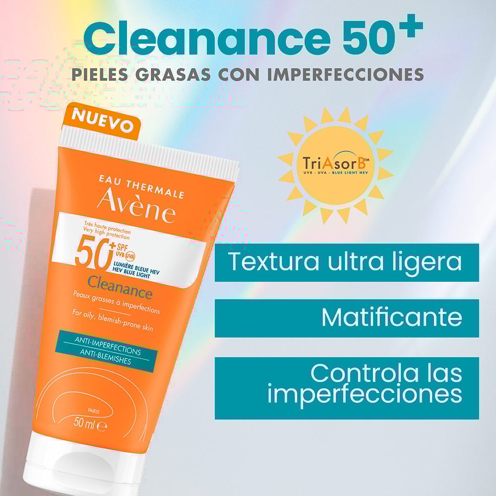Protector Solar Cleanance Solaire 50 SPF+ Frasco X 50mL | Los expertos ...