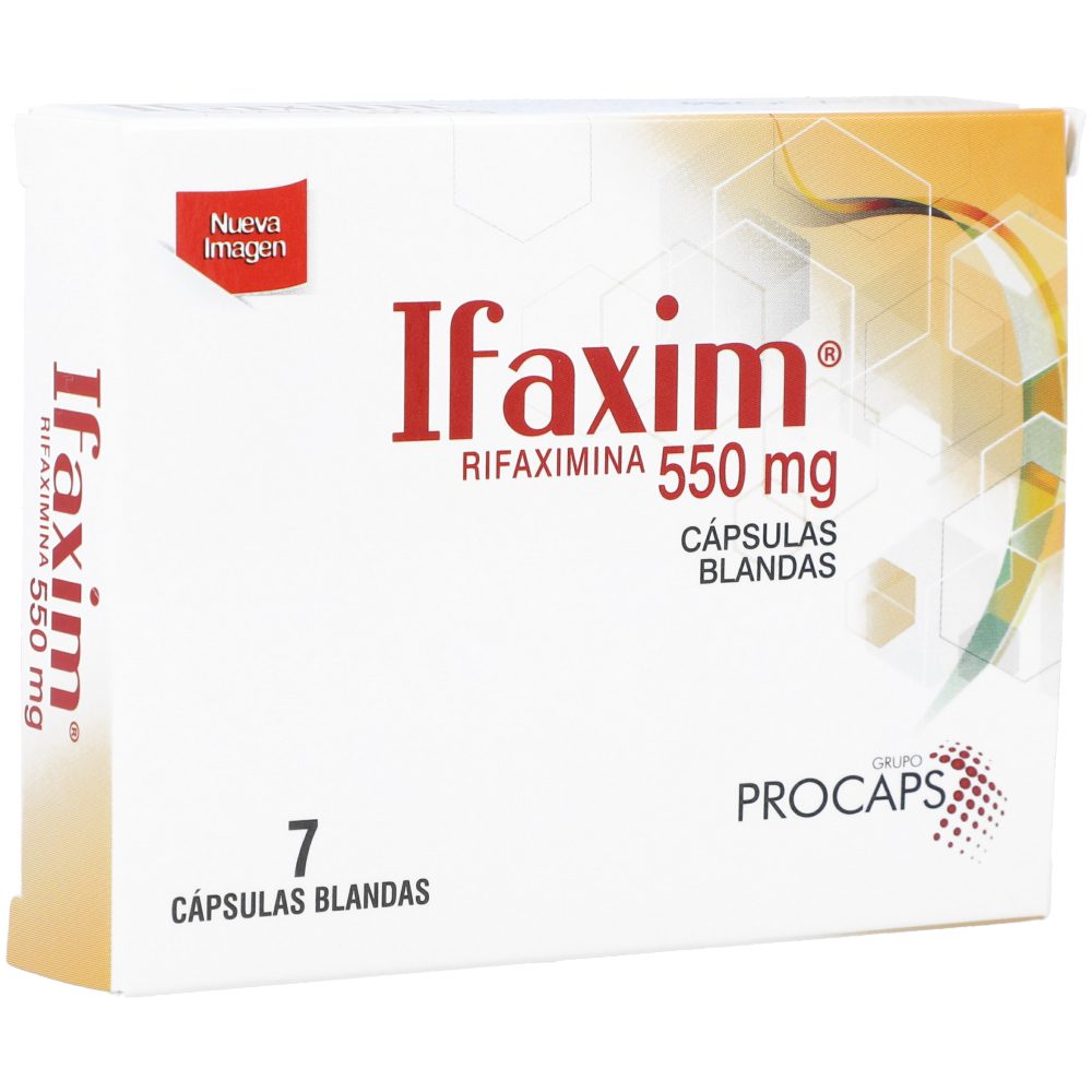 Ifaxim Cápsulas Blandas 550mg Caja X 7 | Cruz Verde