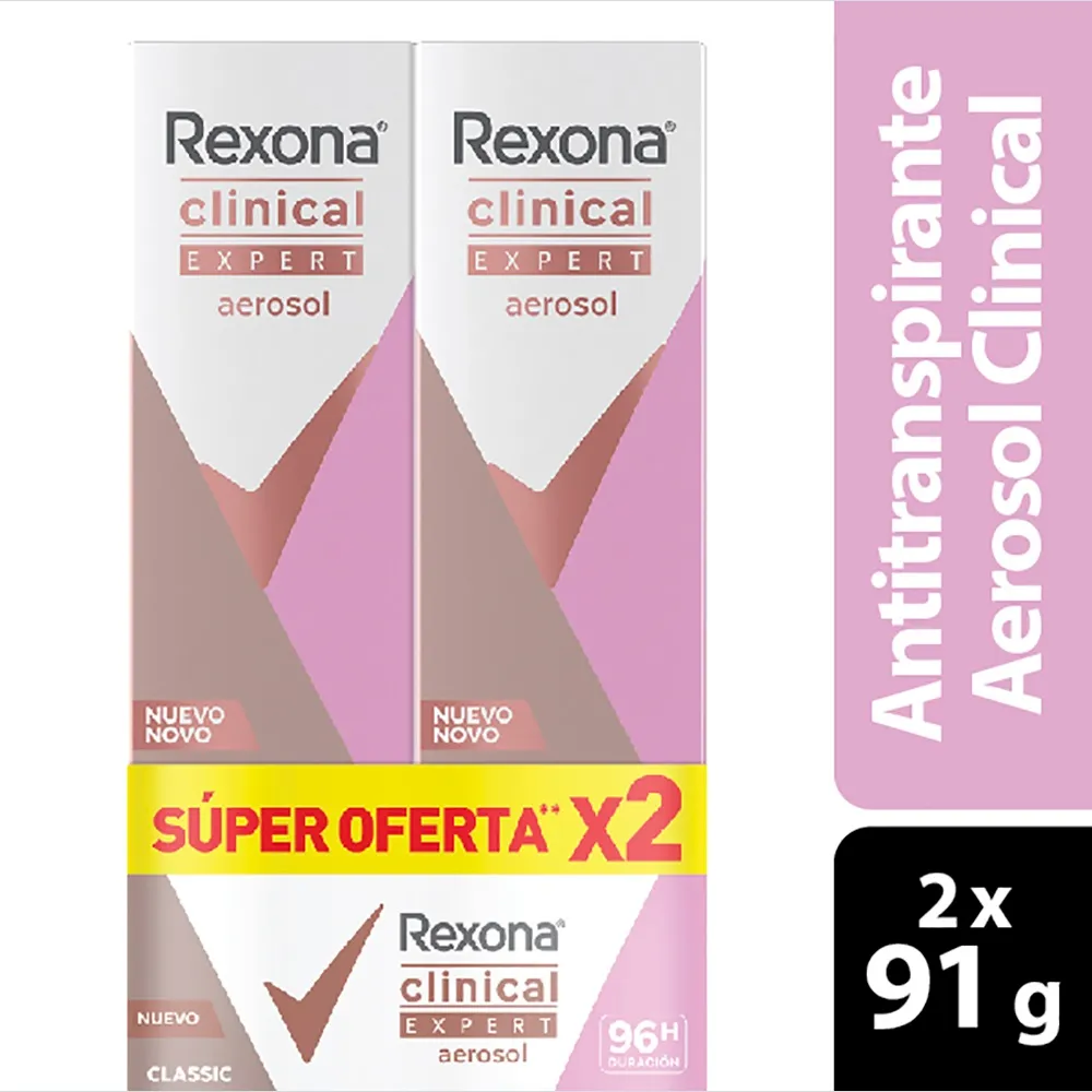 Desodorante Clinical Expert Rexona Classic Super Oferta Paquete X 2 ...