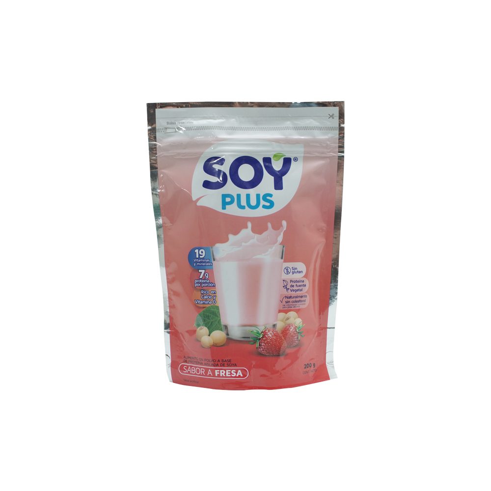 Soy Plus Sabor Fresa Bolsa Individual X 200G | Los expertos en ahorro ...