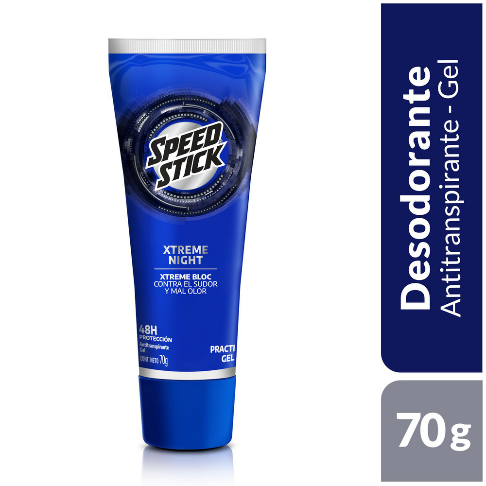 Desodorante Practi Gel Speed Stick Xtreme Night 48H Tubo X 70Gr | Cruz ...