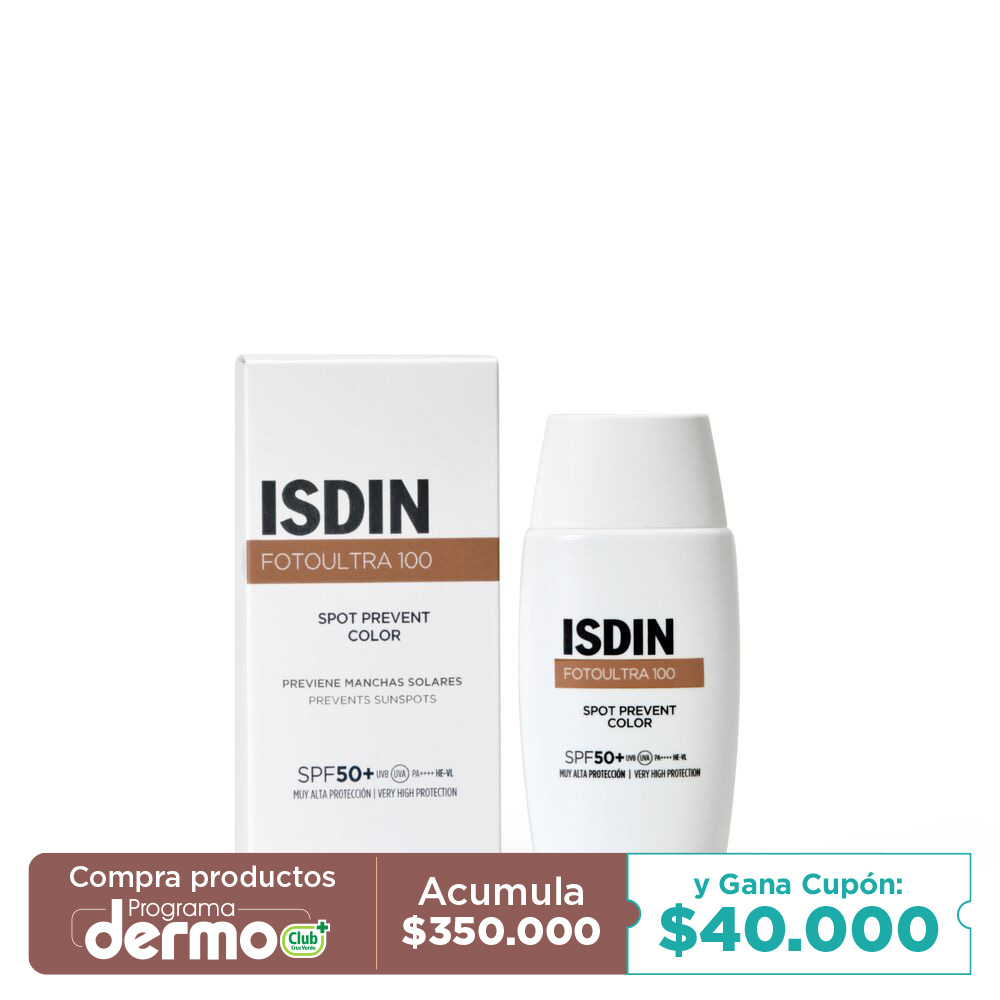 Fotoprotector Isdin Fotoultra 100 Spot Prevent Color Spf50+ Frasco X ...