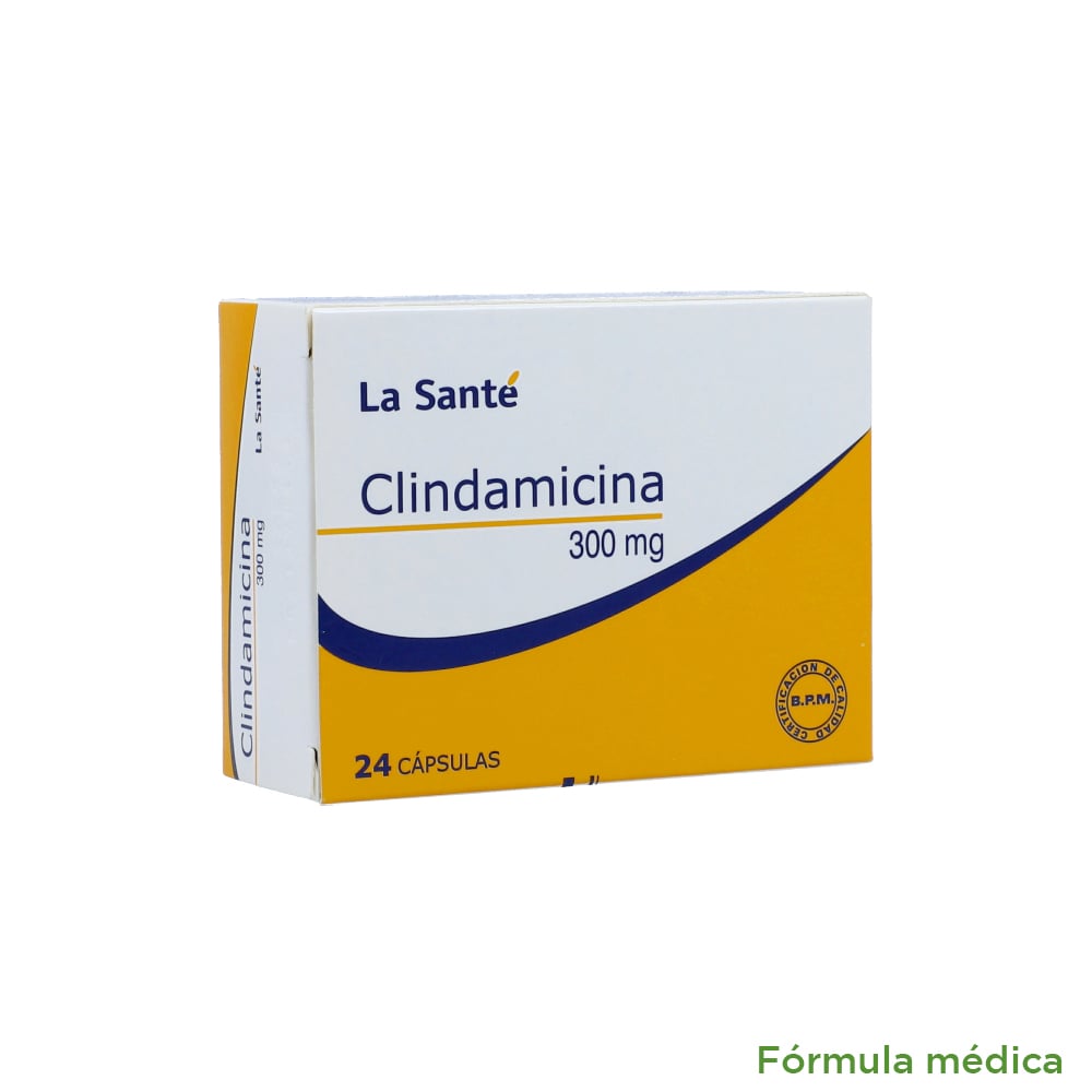 Clindamicina Cápsulas 300Mg Caja X 24