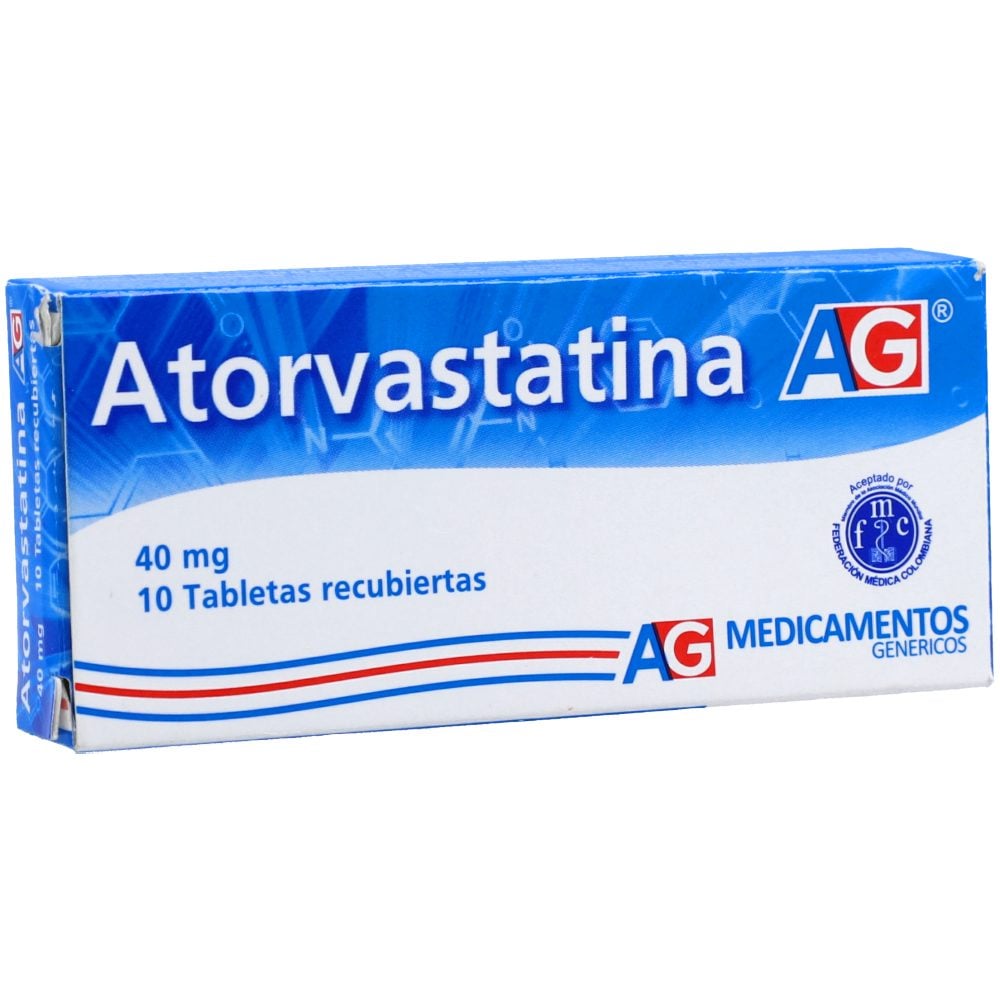 Atorvastatina Tabletas Recubiertas 40 Mg Caja X 10 | Los expertos en ahorro Cruz Verde Colombia