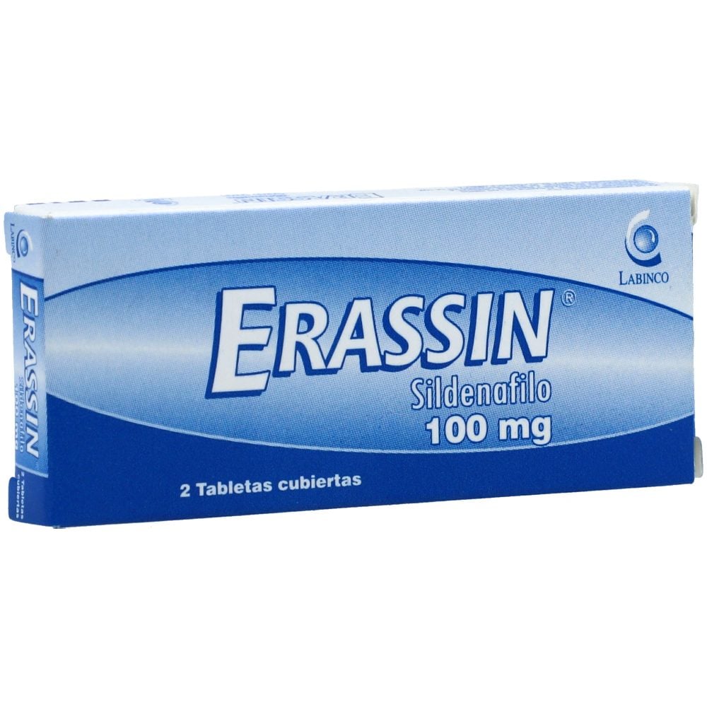 Erassin 100 mg · 2 Tabletas Recubiertas | Cruz Verde