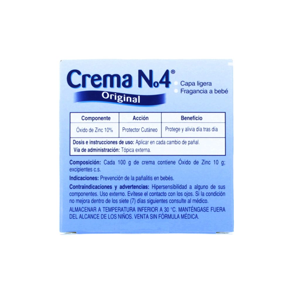 Crema No 4 Original Crema X 20 Gr | Los expertos en ahorro Cruz Verde ...