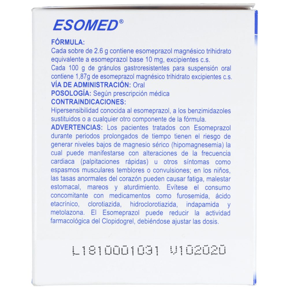 Esomed Sobres Granulados Sabor a Naranja 10Mg Caja X 28 | Los expertos ...
