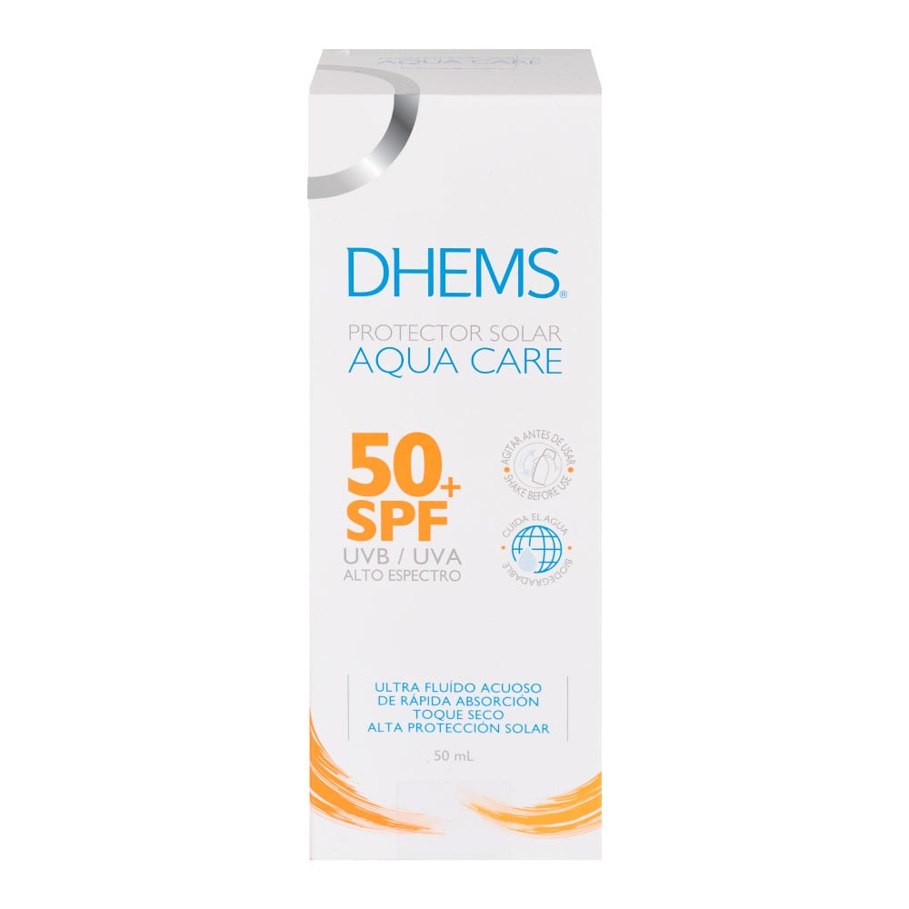 Protector Solar Aqua Care Dhems Spf50+ Frasco X 50Ml | Cruz Verde