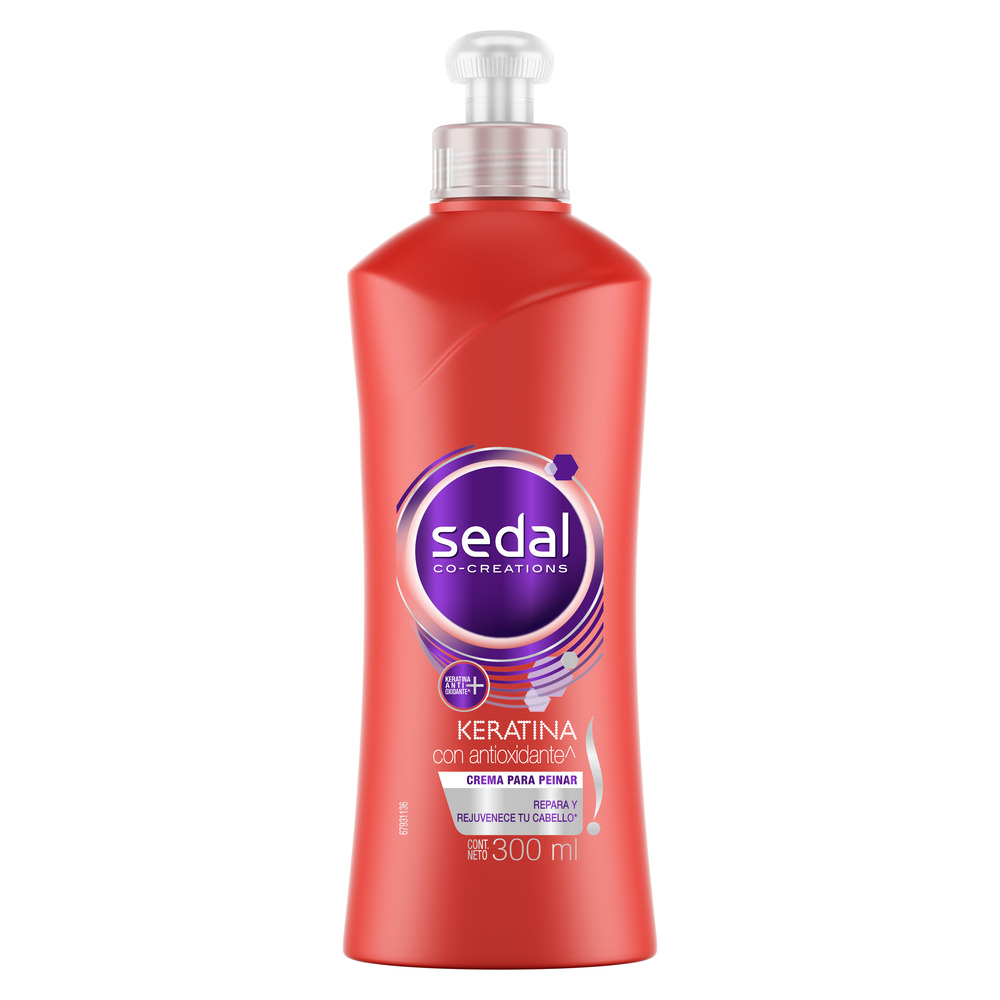 Crema Para Peinar Sedal Keratina Con Antioxidante Frasco X 300Ml | Los ...